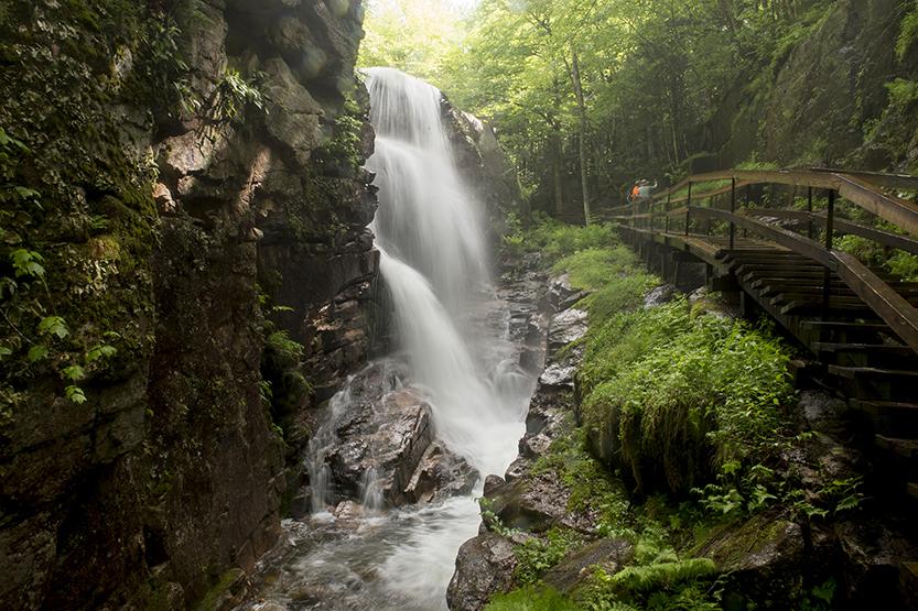 Tour Park Detail - Flume Gorge, New Hampshire - New Hampshire Division ...